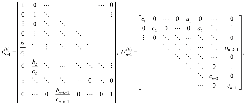 New Algorithms For Solving Bordered K Tridiagonal Linear Systems
