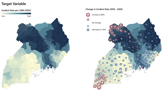 Advancing Malaria Prediction in Uganda through AI and Geospatial Analysis Models