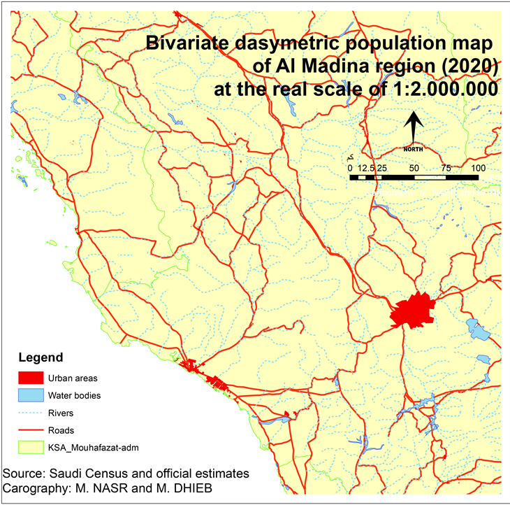 A Bivariate Dasymetric Population Map of Saudi Arabia