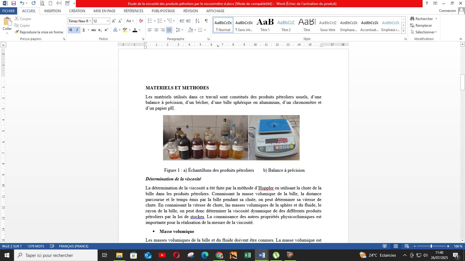 Study of the Viscosity of Petroleum Products Using Hoppler’s Method