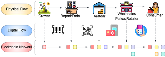 Integrated Agri-Food Supply Chain Model: An Application of IoT and Blockchain