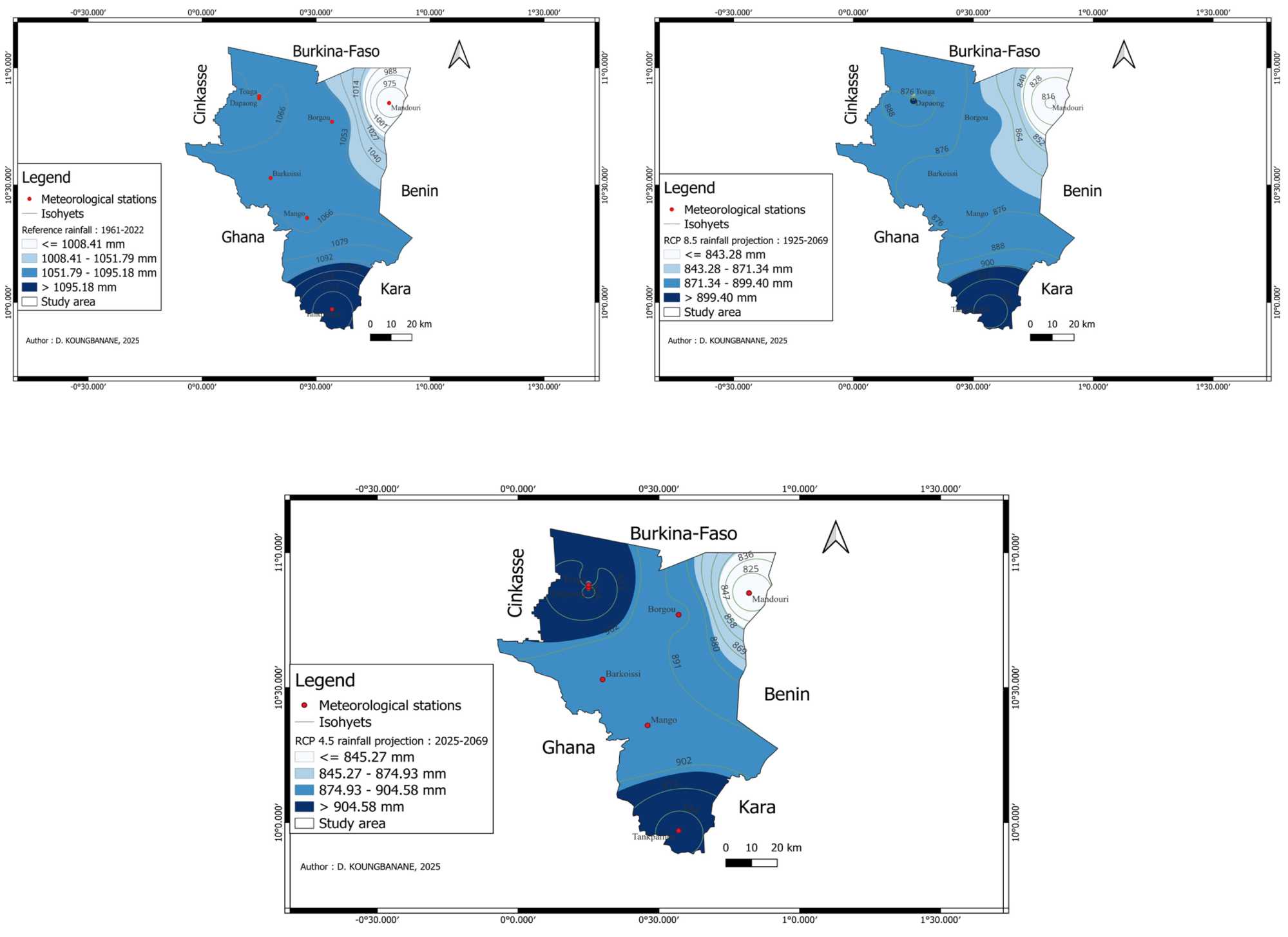 Analysis of Extreme Rainfall Events in the Oti Watershed, Togo (West ...