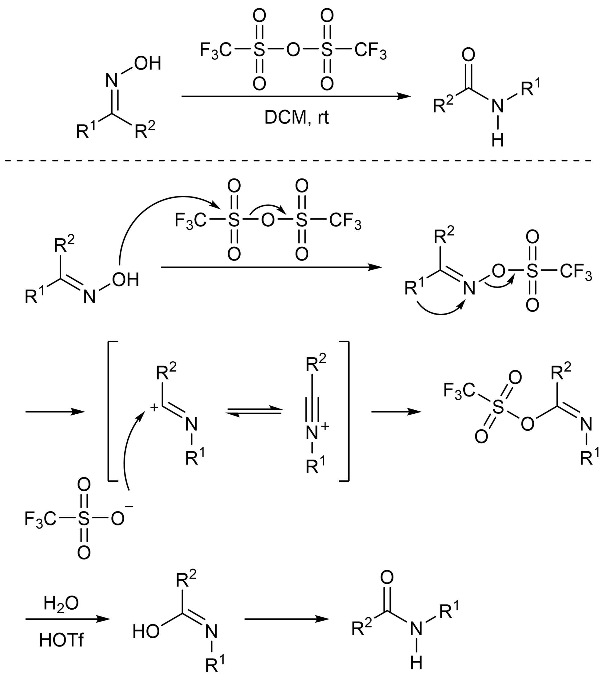 Silica Gel Supported Trifluoromethanesulfonic Acid Catalyzed Beckmann ...