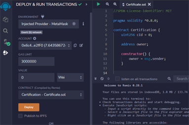Blockchain-Based Certificate Authentication System with Enabling Correction
