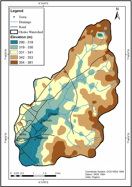 Flood Vulnerability Mapping: A Case Study of Okoko Basin, Osogbo