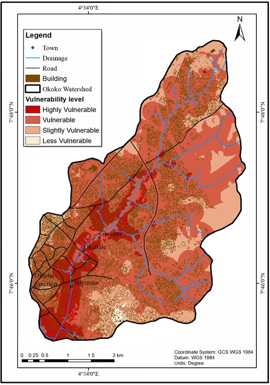 Flood Vulnerability Mapping: A Case Study of Okoko Basin, Osogbo
