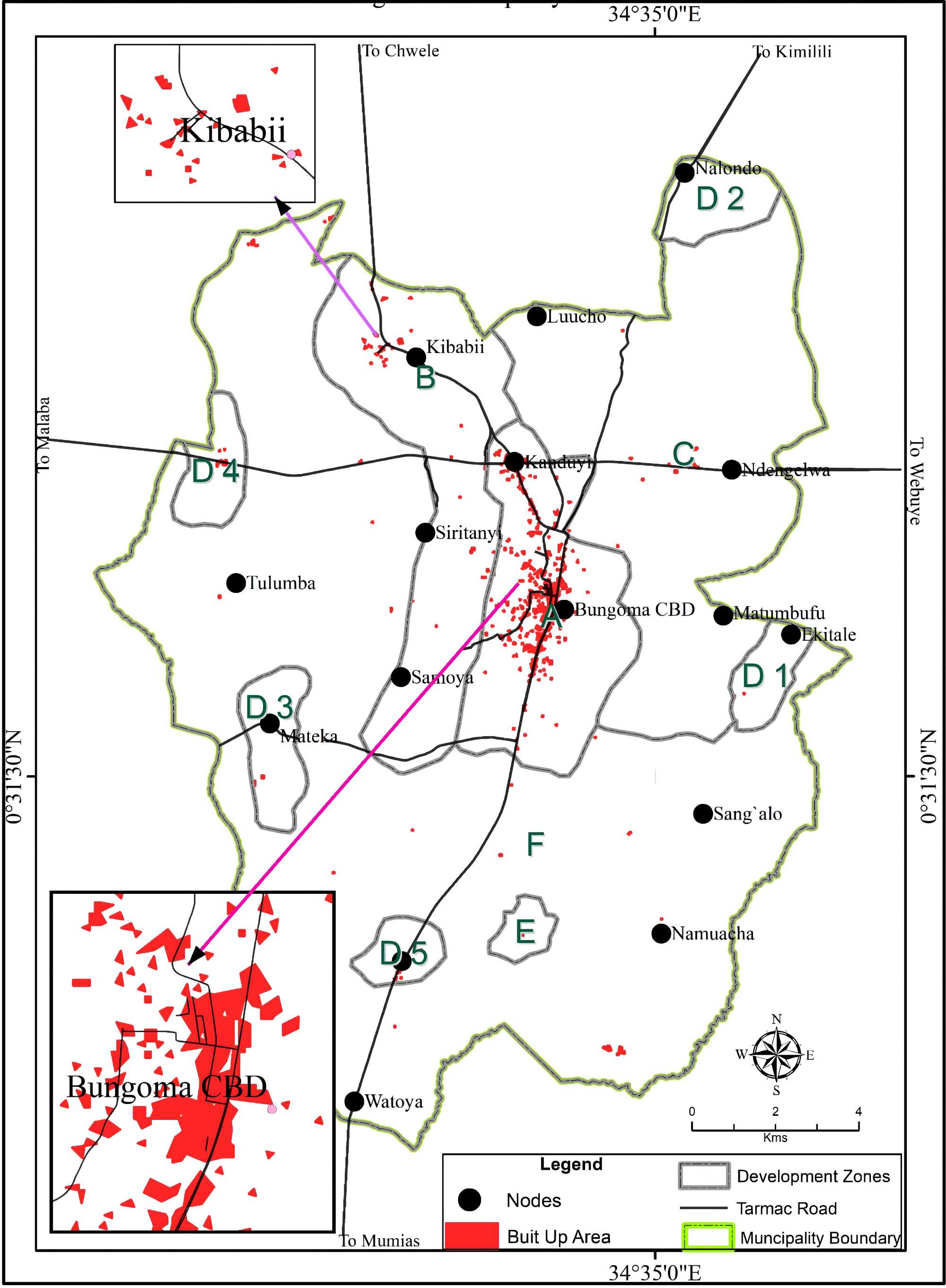 Road Network and Urban Development: A Comparative Analysis of Bungoma ...