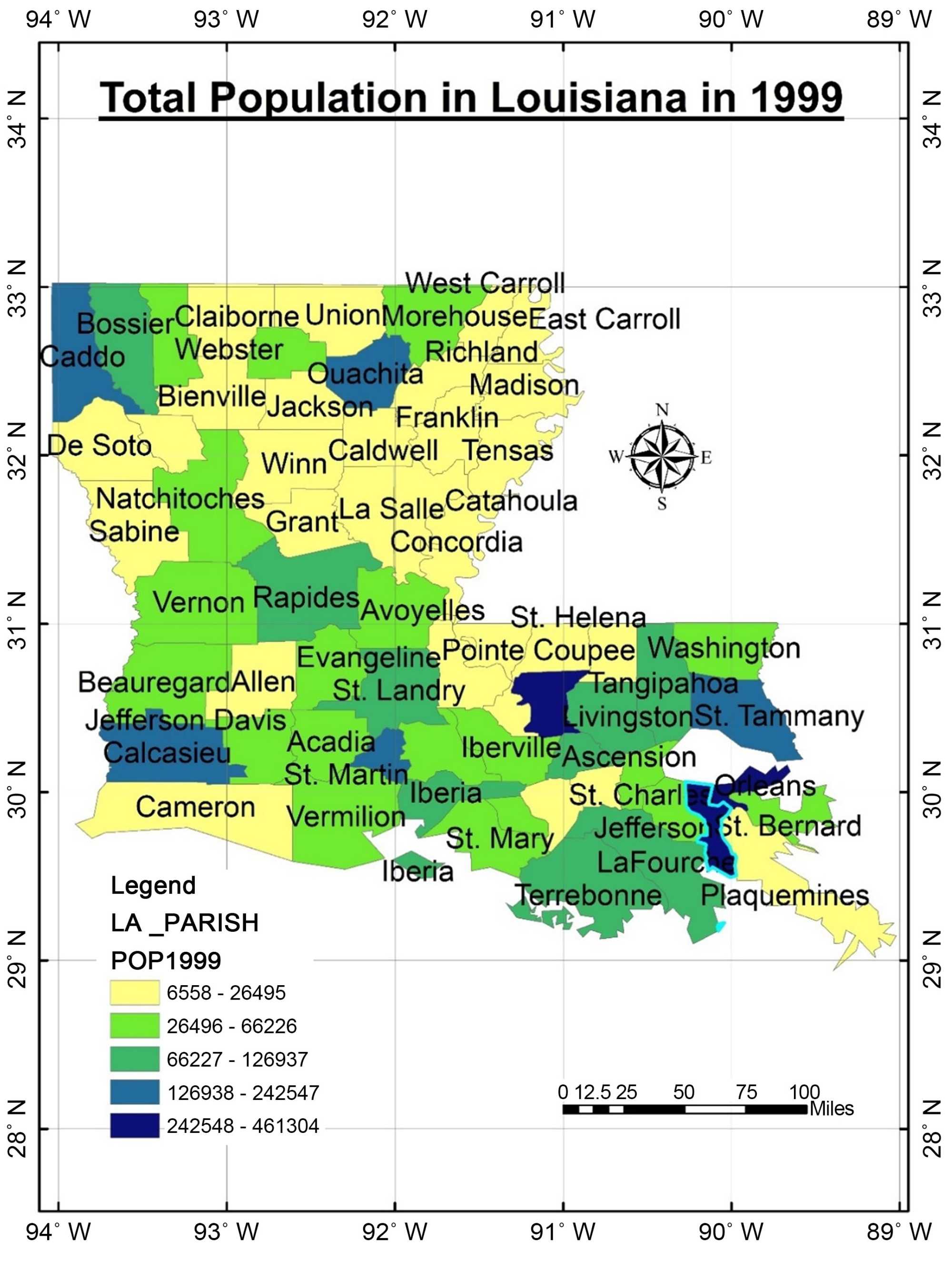 Assessing the Impact of Population Growth in Louisiana on Diminishing ...