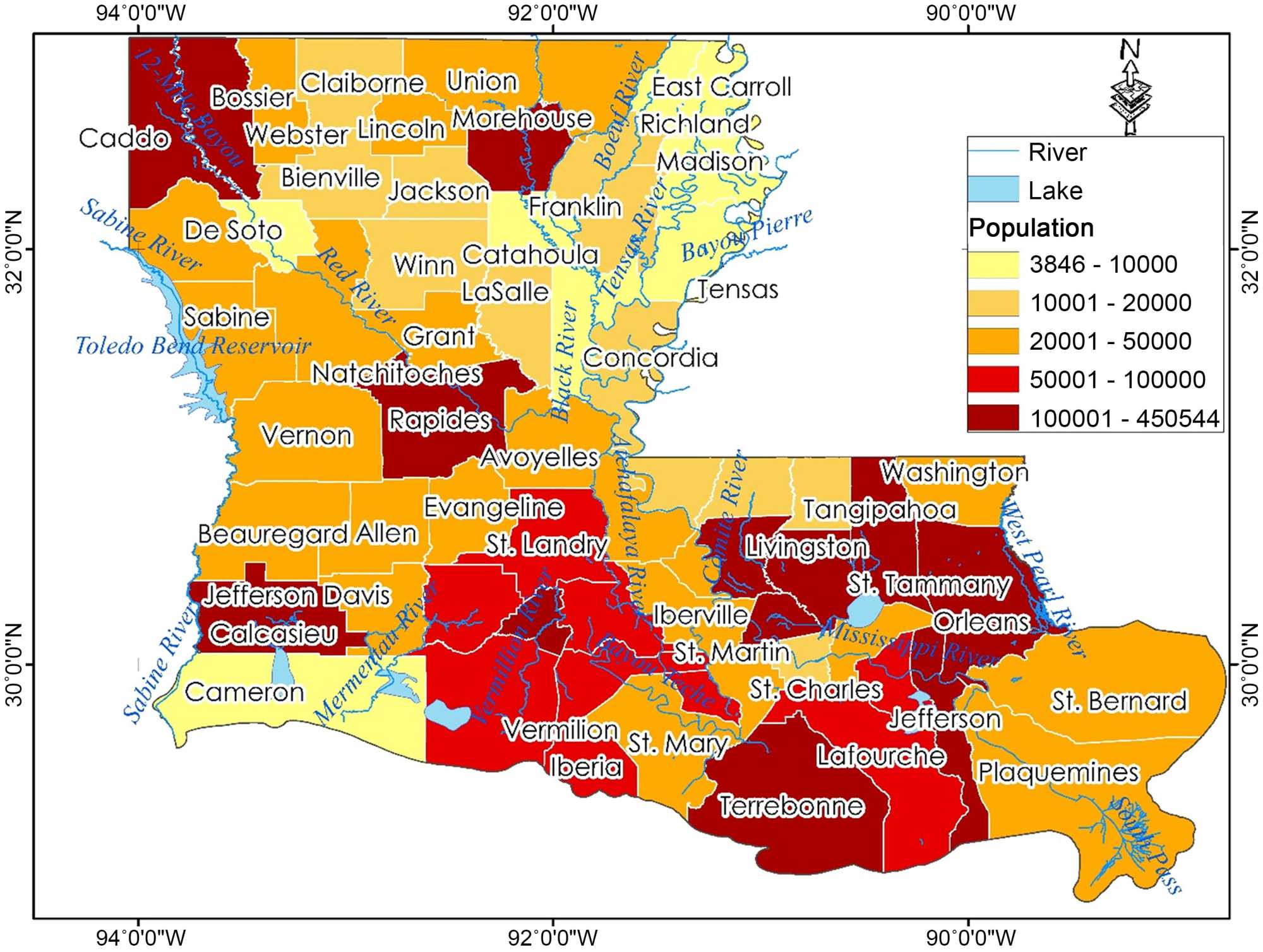 Assessing the Impact of Population Growth in Louisiana on Diminishing ...