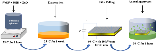 Electronic Transport Mechanisms in PVDF/ZnO Nanocomposite Films